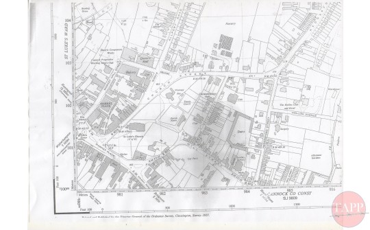 Map of Cannock - Maps | Adam Park | Virtual Museum